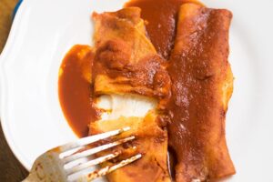 Enchiladas Rojas (Red Enchiladas) - Thrift and Spice
