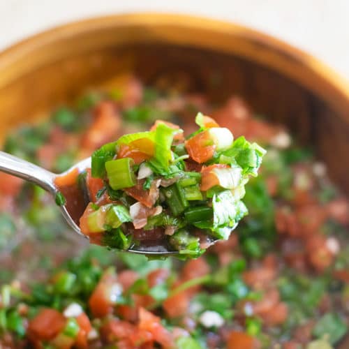 Pebre Recipe (Spicy Chilean Salsa) - Thrift and Spice