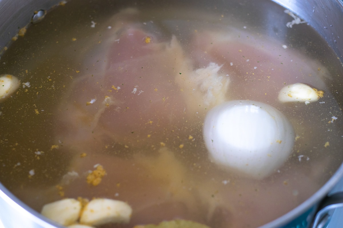 Tesmole de Pollo (Soup with Mexican Dumplings) - Thrift and Spice
