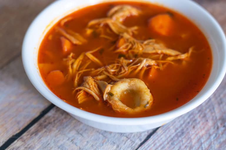 Tesmole de Pollo (Soup with Mexican Dumplings) - Thrift and Spice