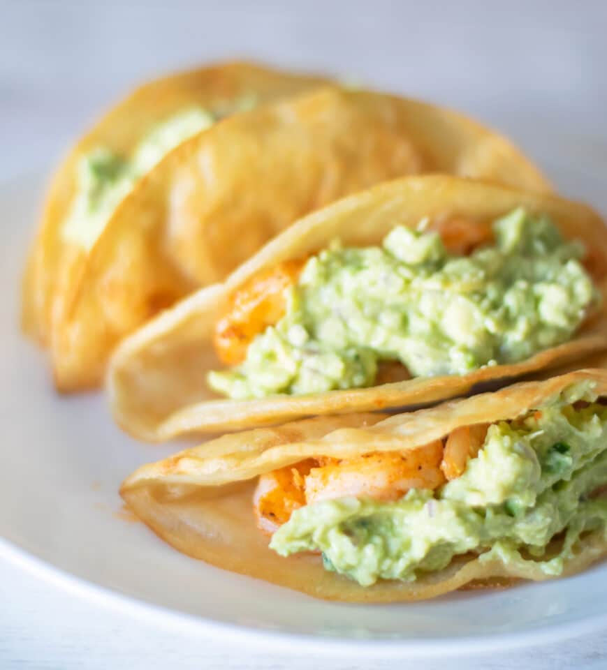 Tacos de Camaron (Shrimp Tacos) - Thrift and Spice