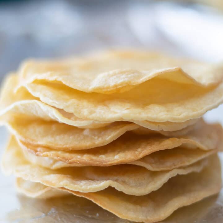 How to Make Tostada Shells - Thrift and Spice