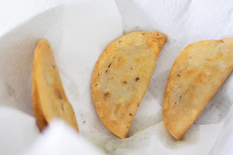 Fried Ground beef Tacos Recipe - Thrift and Spice