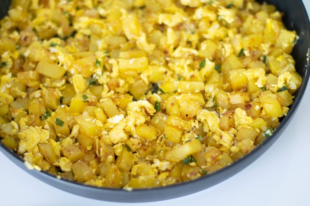 Papas con Huevo (Mexican Potatoes and Eggs) - Thrift and Spice