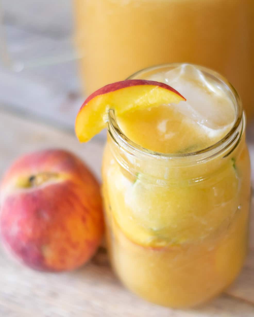 Peach Agua Fresca - Thrift and Spice